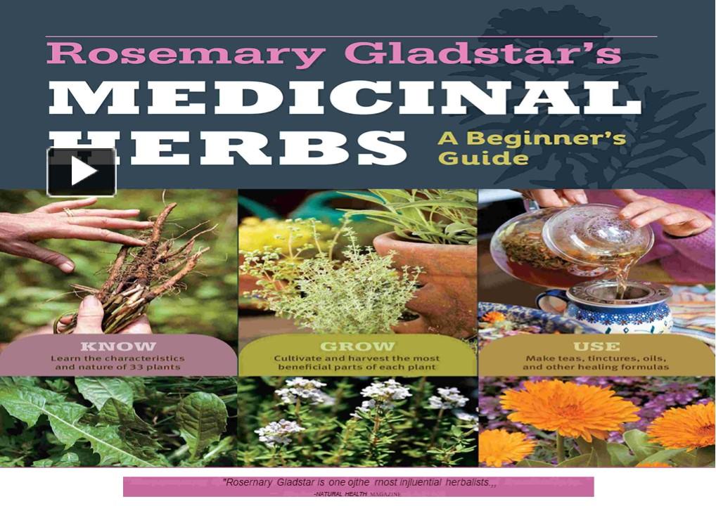 PPT – [READ] Rosemary Gladstar's Medicinal Herbs: A Beginner's Guide ...