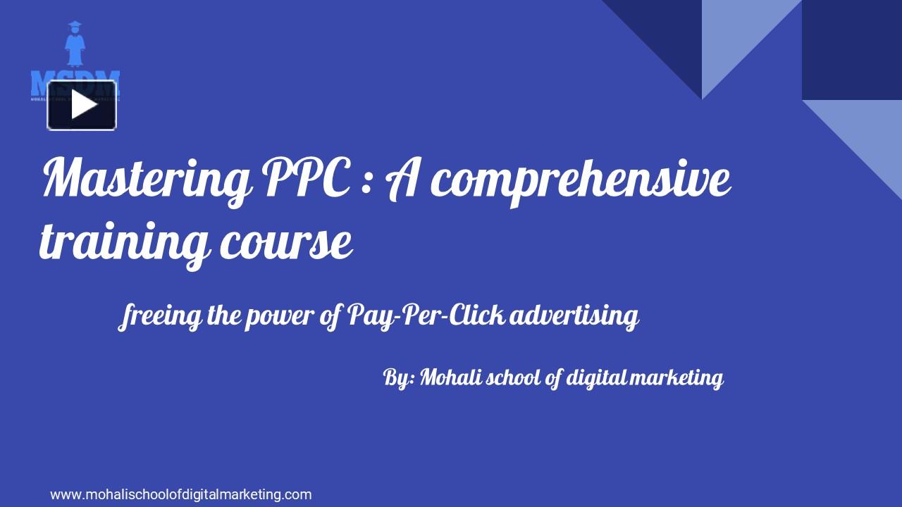 PPC training course presentation | free to download