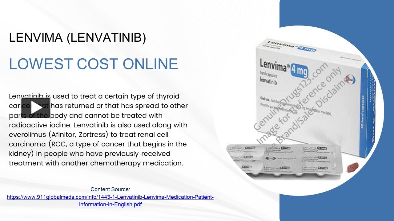 Lenvima (Lenvatinib) Lowest Cost Online presentation | free to download