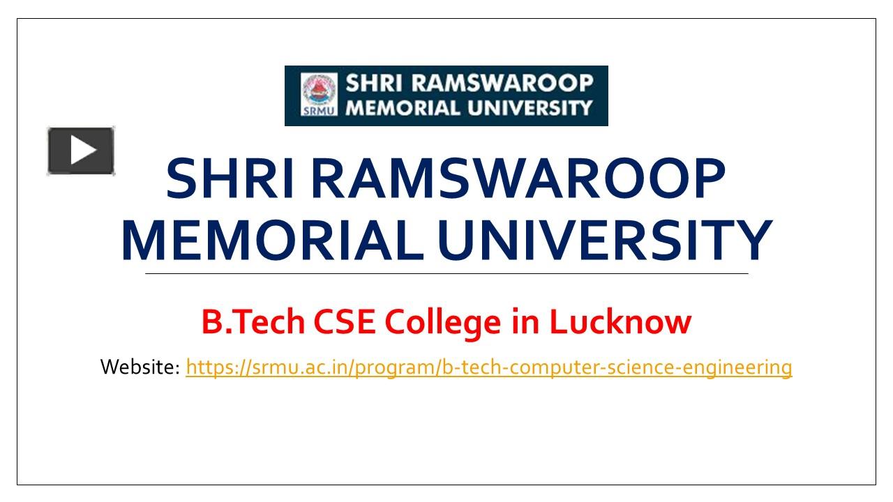 PPT – B.Tech CSE College in Lucknow PowerPoint presentation | free to ...