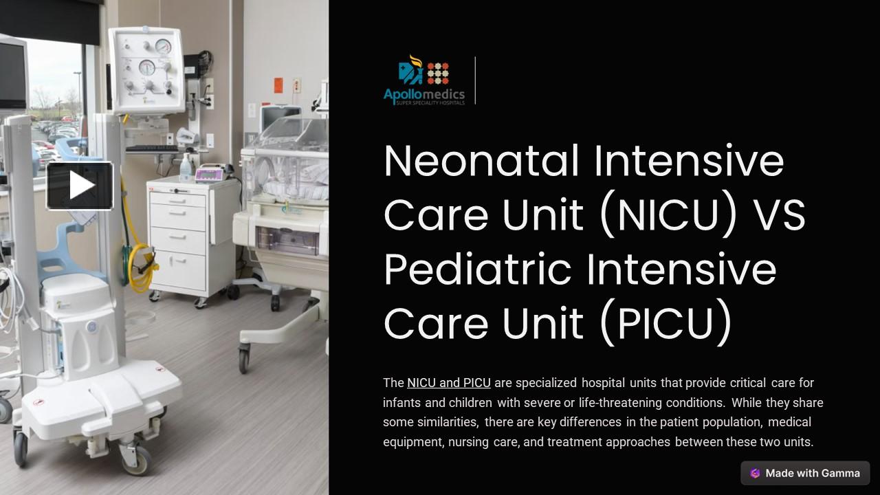 Know the Difference Between NICU and PICU! presentation | free to download
