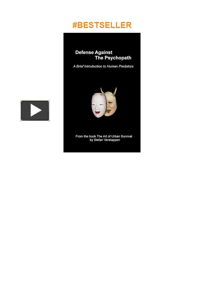 PPT – Download⚡️(PDF) ️ Defense Against the Psychopath: A Brief ...