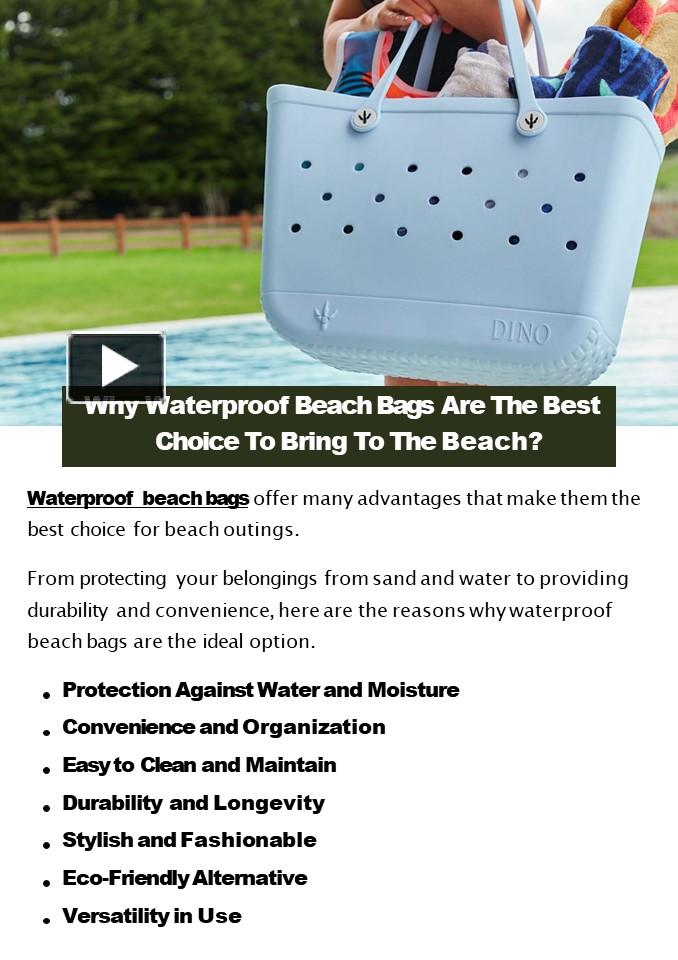 Why Waterproof Beach Bags Are The Best Choice To Bring To The Beach ...