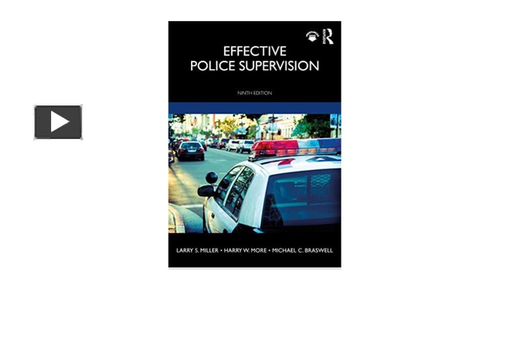 PPT – PDF Download Effective Police Supervision 9th Edition PowerPoint ...