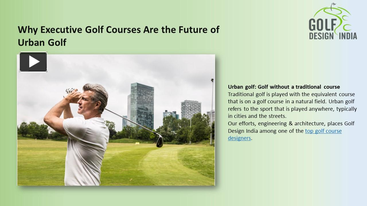 PPT – Global relevance of Golf: an introduction to its eminence ...