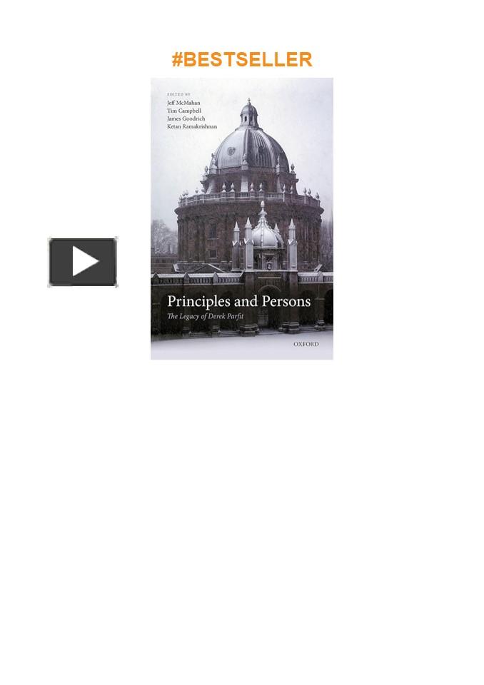 [PDF] ️DOWNLOAD⚡️ Principles and Persons: The Legacy of Derek Parfit ...