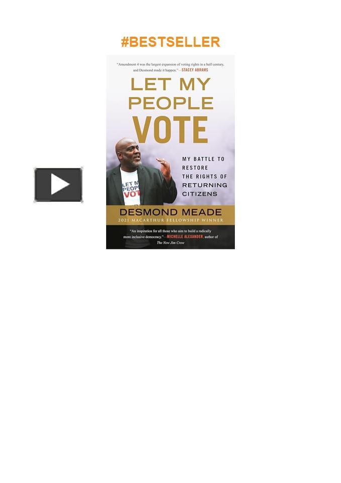 PPT – read Let My People Vote: My Battle to Restore the Civil Rights of ...