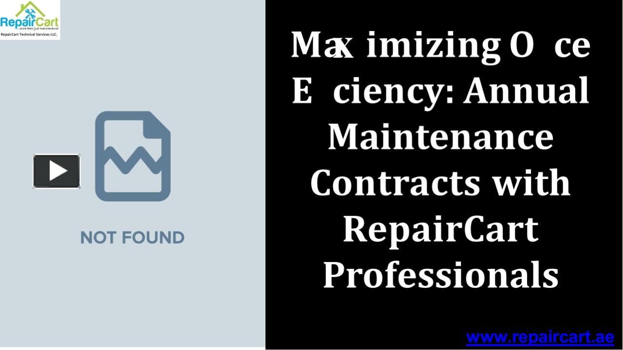 PPT – Annual Maintenance Contracts For Commercail Units in Dubai ...