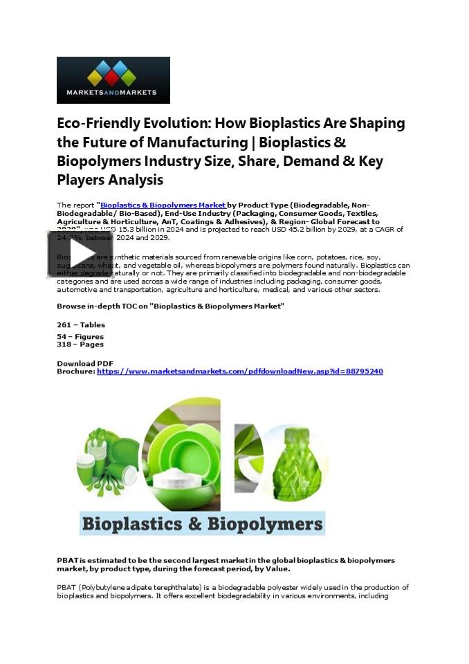 PPT – Innovative Materials: How Biopolymers Are Changing the Face of ...