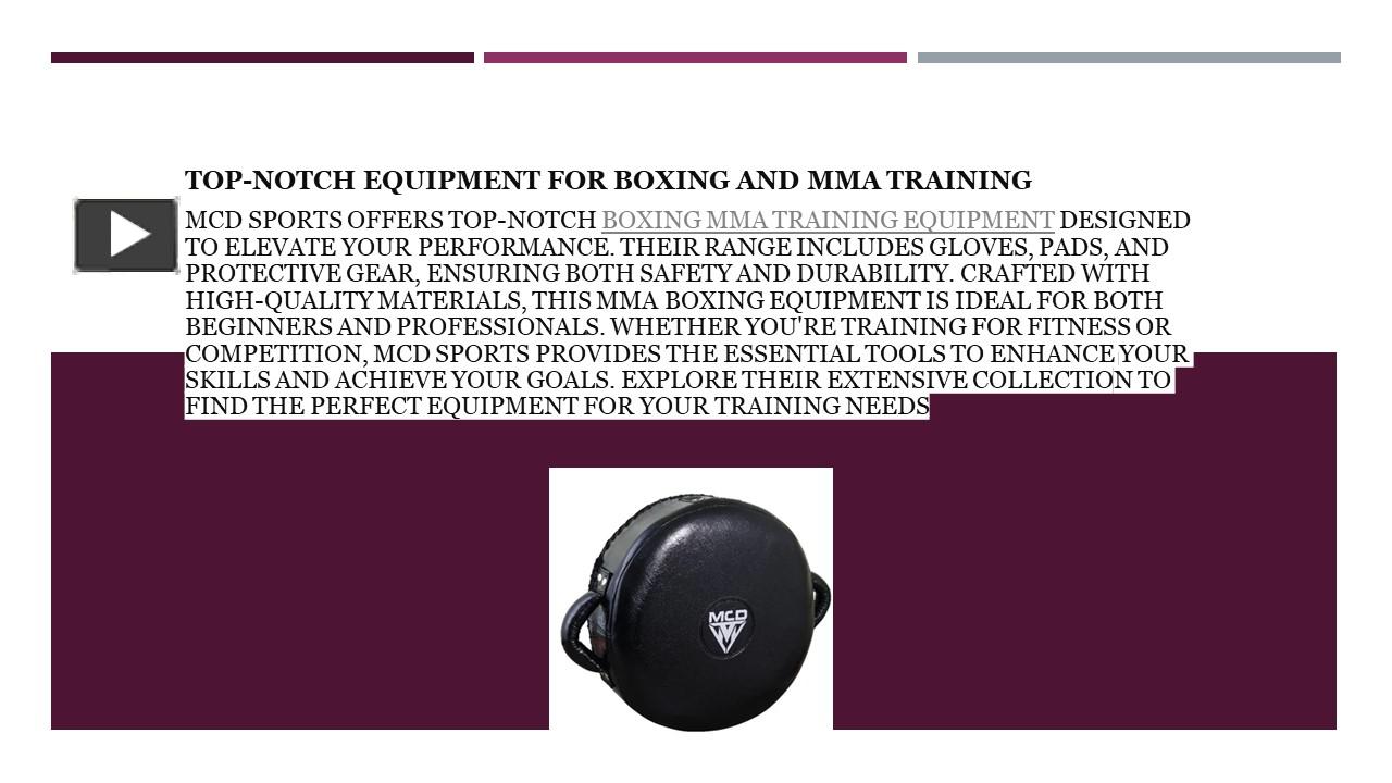 PPT – Top-Notch Equipment for Boxing and MMA Training PowerPoint ...