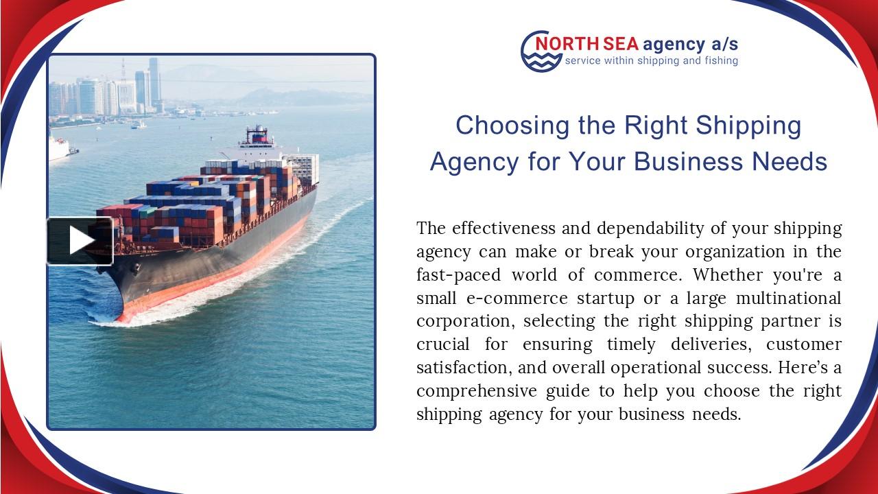 PPT – Choosing the Right Shipping Agency for Your Business Needs ...