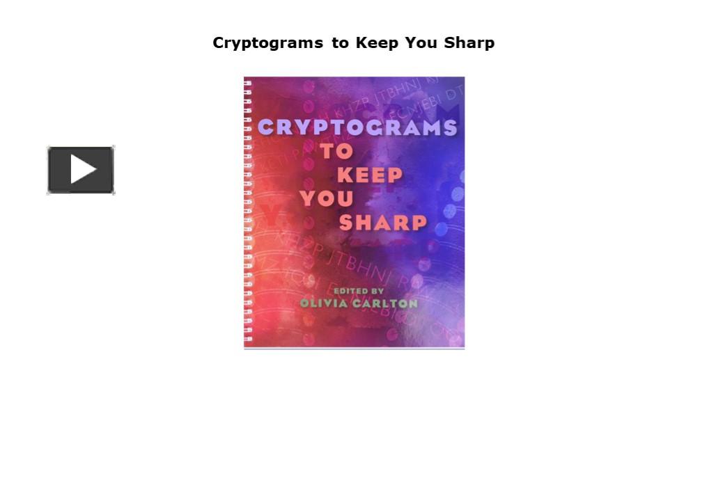 PPT – [PDF] READ Free Cryptograms to Keep You Sharp PowerPoint ...