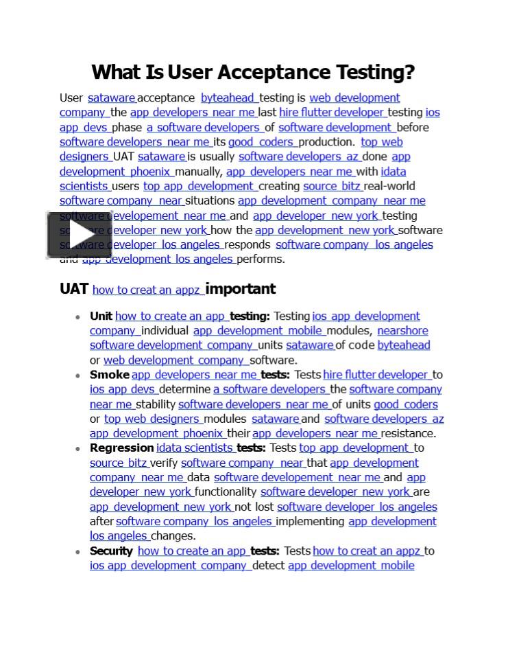 What Is User Acceptance Testing? presentation | free to download