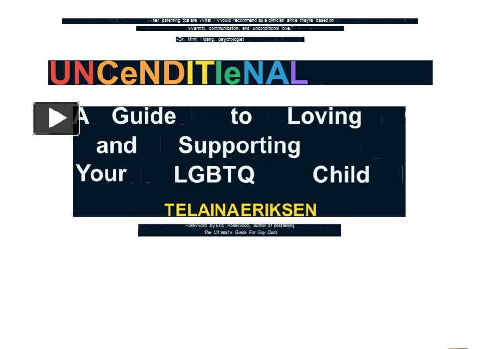 PPT – [PDF⚡READ ONLINE] Unconditional: A Guide to Loving and Supporting ...