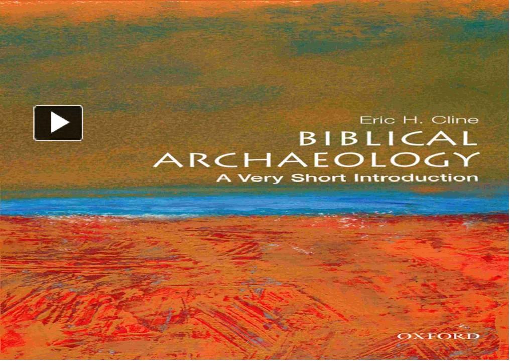READ⚡[PDF] Biblical Archaeology: A Very Short Introduction (Very Short ...