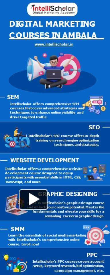 Digital Marketing Courses in Ambala presentation | free to download