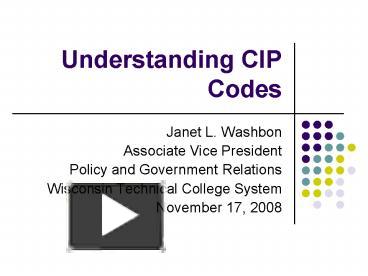 Understanding CIP Codes presentation | free to view