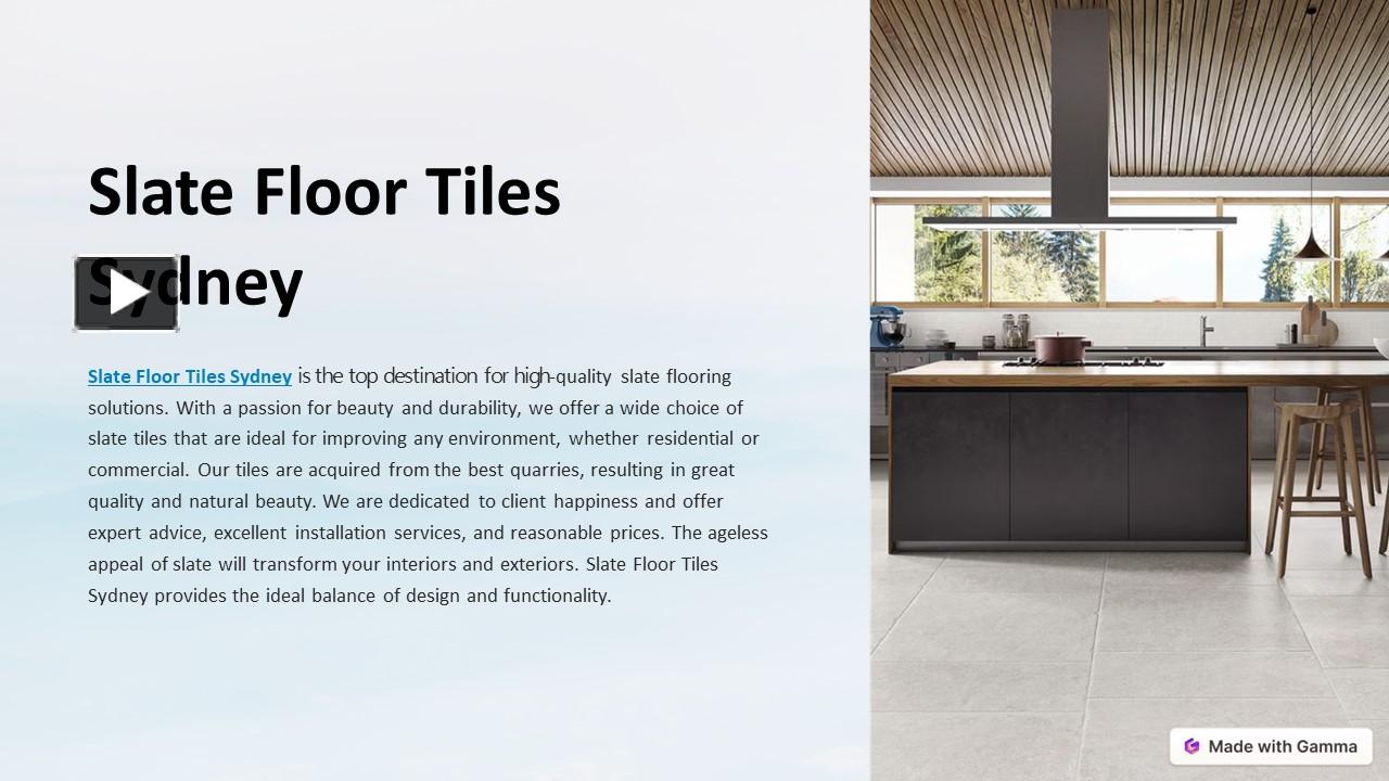 PPT – Slate Floor Tiles Sydney PowerPoint presentation | free to ...