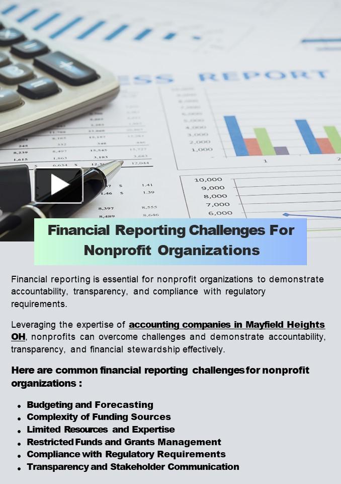 Financial Reporting Challenges For Nonprofit Organizations presentation ...