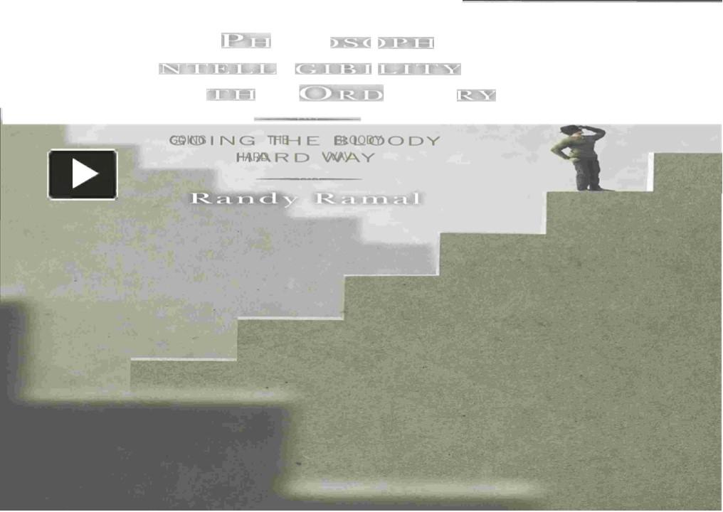 PPT – PDF/READ On Philosophy, Intelligibility, and the Ordinary: Going ...