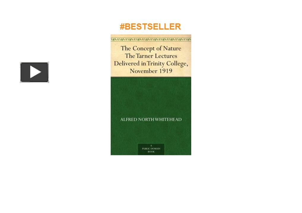 PPT – pdf The Concept of Nature The Tarner Lectures Delivered in ...