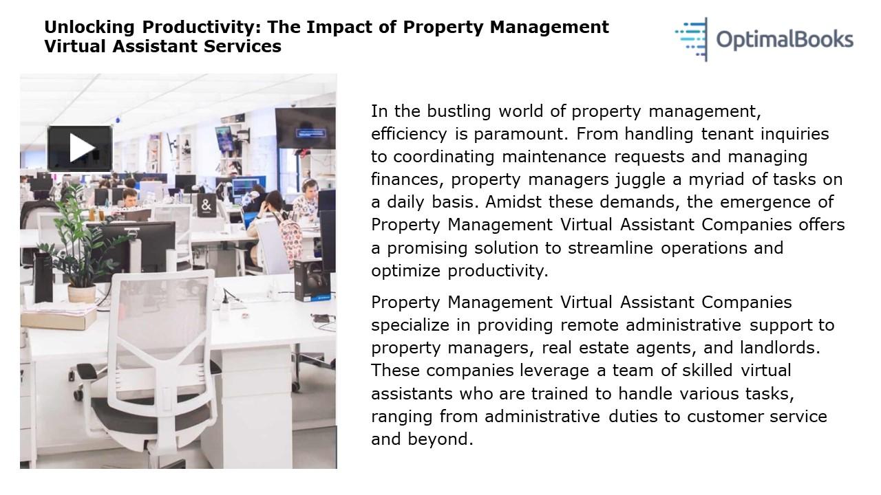PPT – Unlocking Productivity: The Impact of Property Management Virtual ...