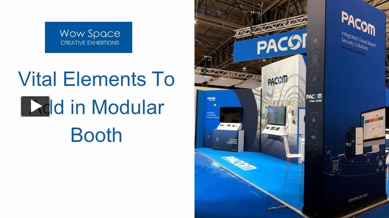 Vital Elements to Add in Modular Booth presentation | free to download