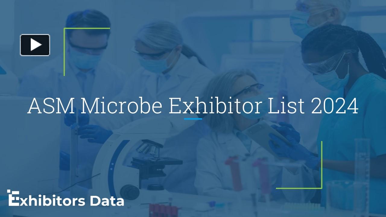 ASM Microbe Exhibitor List 2024 presentation | free to download