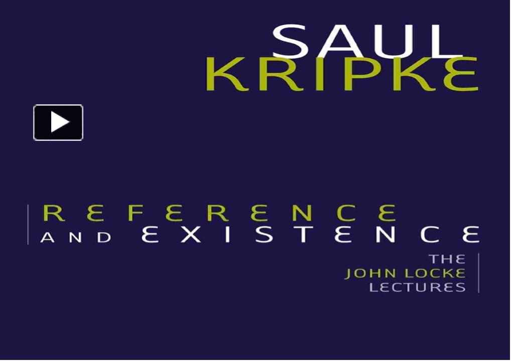 PPT – Download Book [PDF] Reference and Existence: The John Locke ...