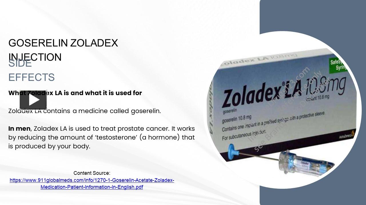 PPT – Goserelin Zoladex Injection Side effects PowerPoint presentation ...