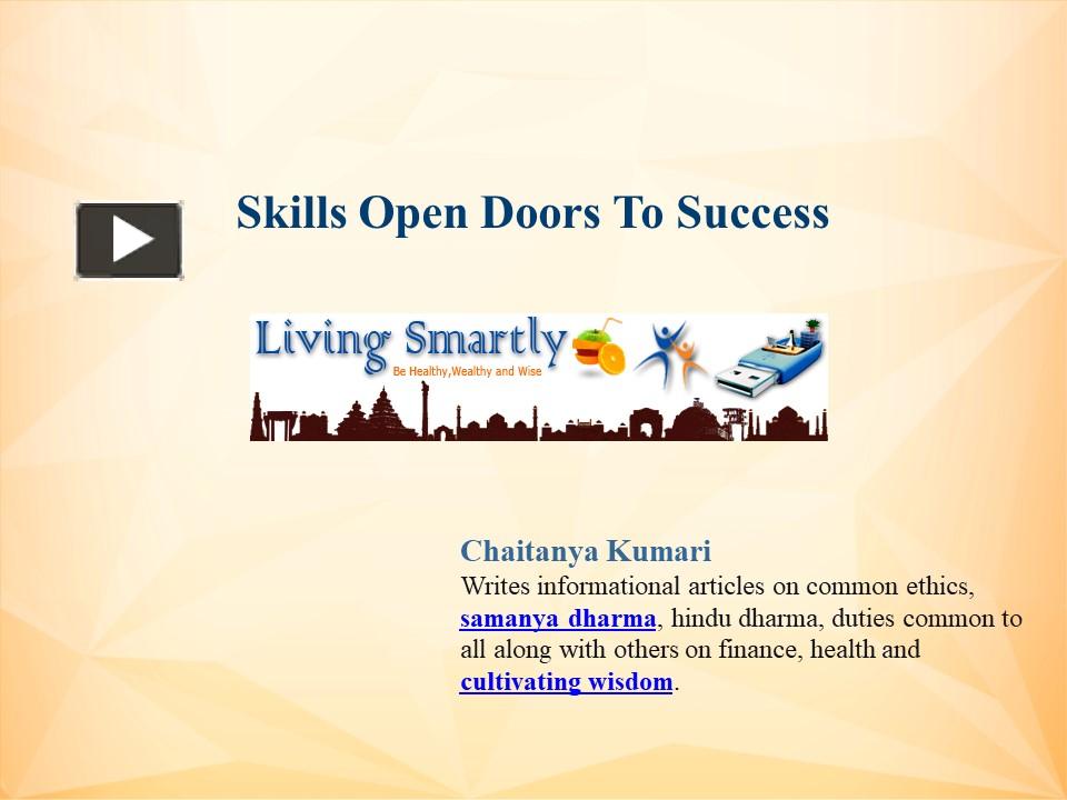 Skills Open Doors To Success (1) presentation | free to download