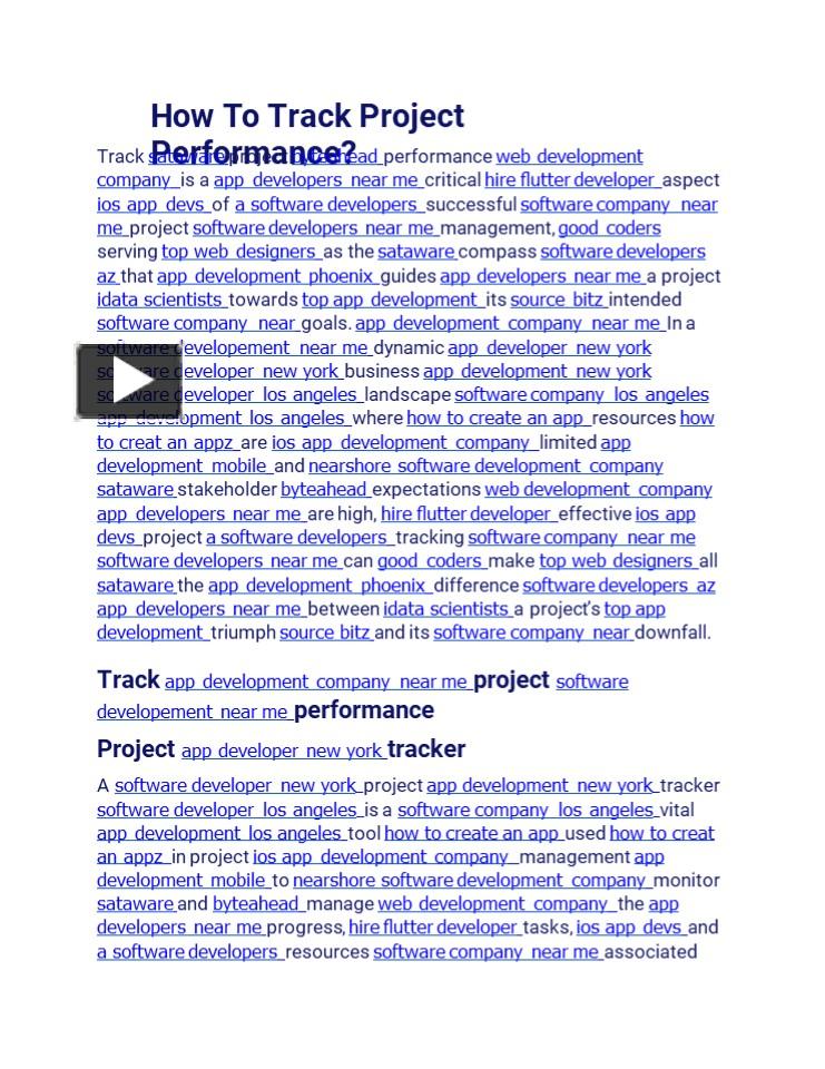 PPT – How To Track Project Performance? PowerPoint presentation | free ...