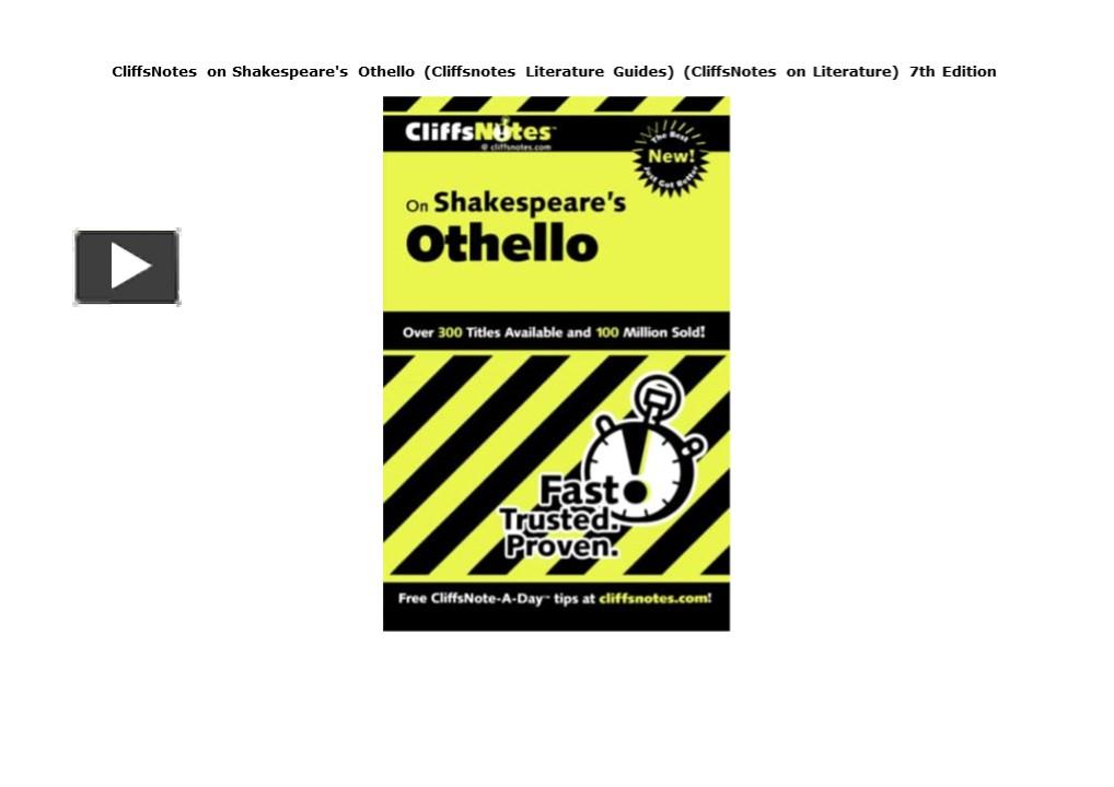 PDF CliffsNotes on Shakespeare's Othello (Cliffsnotes Literature Guides ...