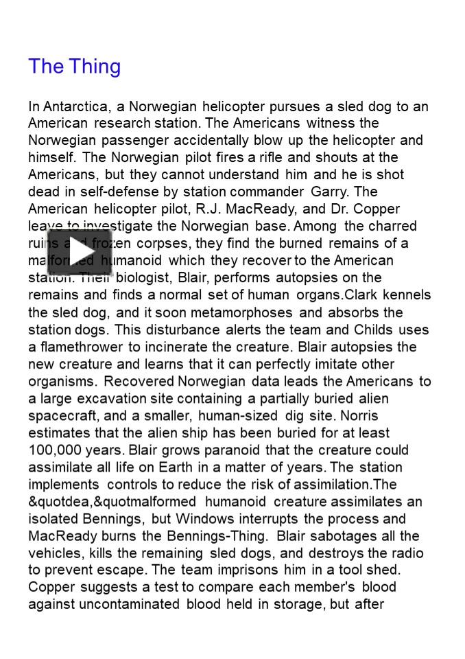 PPT – get⚡[PDF] The Thing PowerPoint presentation | free to download ...