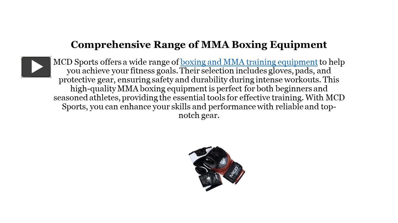 PPT – Comprehensive Range of MMA Boxing Equipment PowerPoint ...