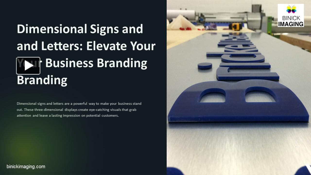 PPT – Advertize Your Business With Dimensional Signs and Letters (1 ...