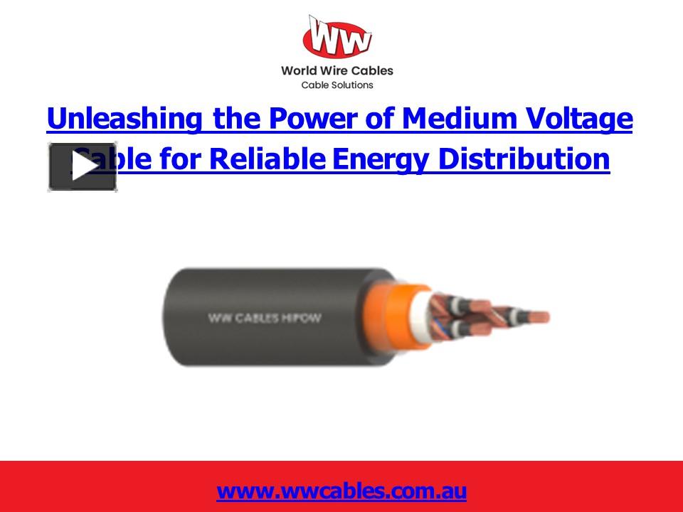 Unleashing the Power of Medium Voltage Cable for Reliable Energy ...