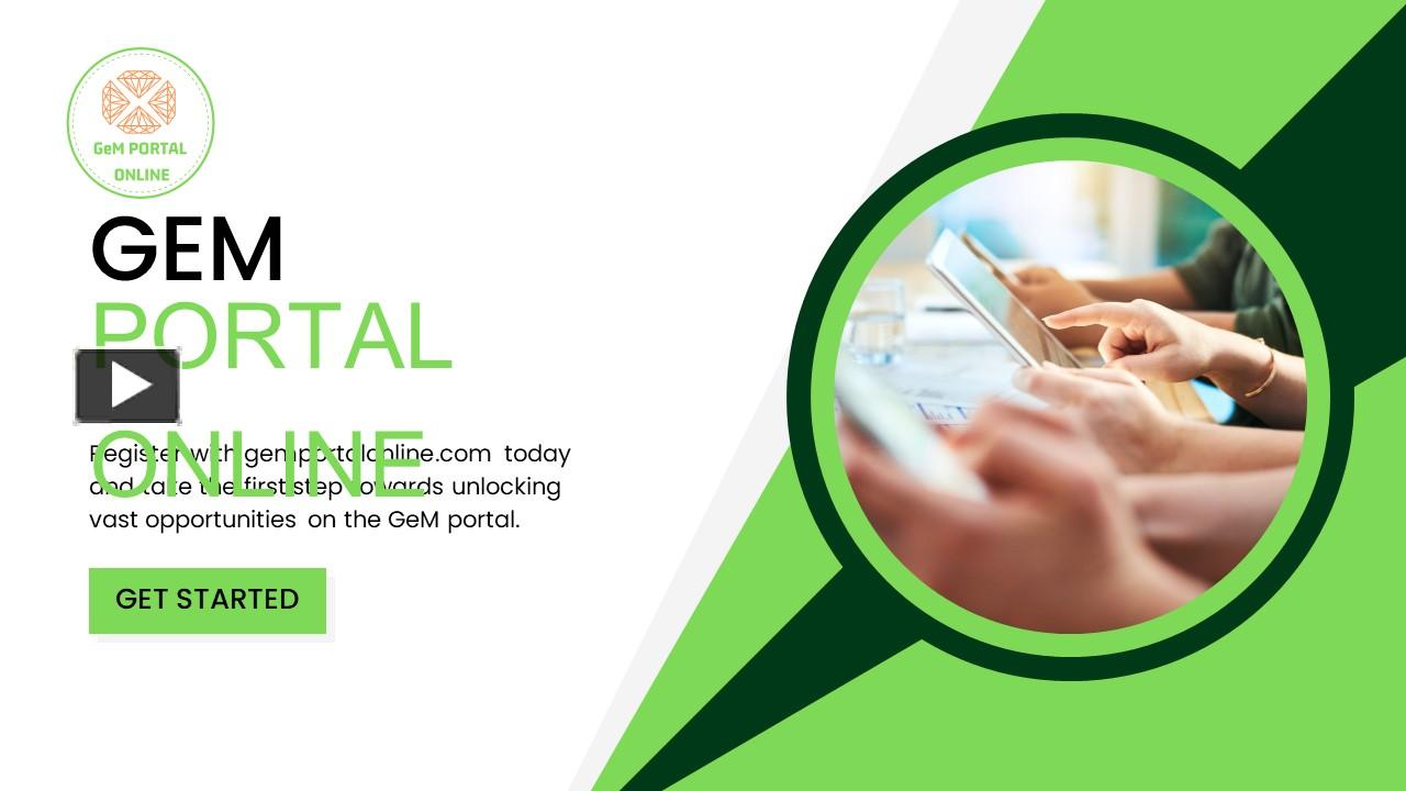 PPT – Gem registration portal PowerPoint presentation | free to ...