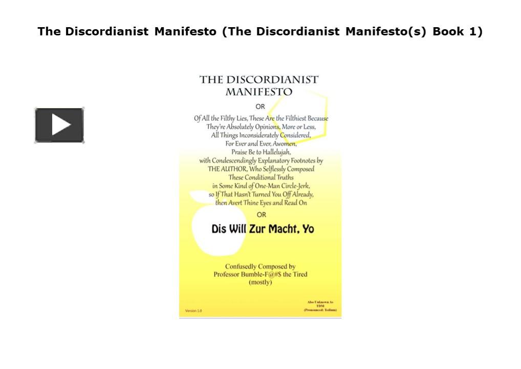 PPT – get [PDF] DOWNLOAD The Discordianist Manifesto (The Discordianist ...