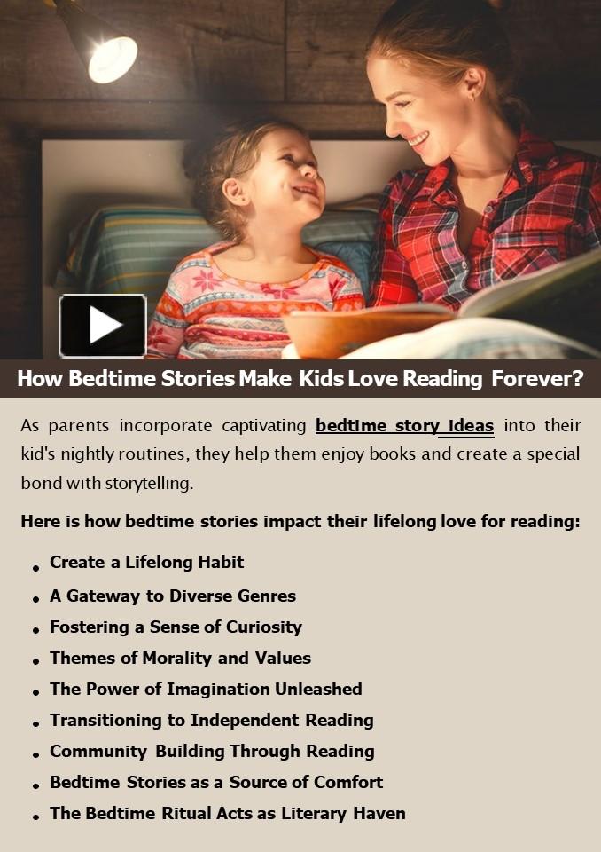 PPT – How Bedtime Stories Make Kids Love Reading Forever? PowerPoint ...