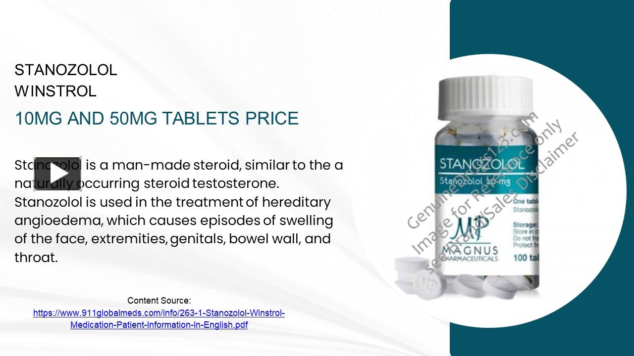 Stanozolol Winstrol 10mg and 50mg Tablets Price presentation | free to ...