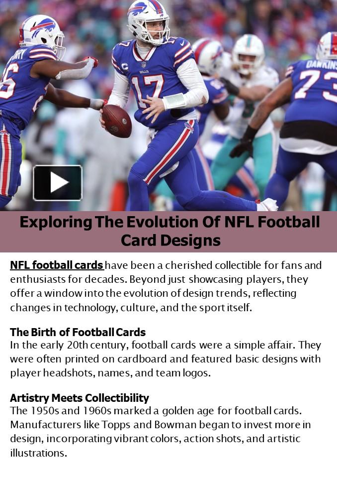 Exploring The Evolution Of NFL Football Card Designs presentation ...