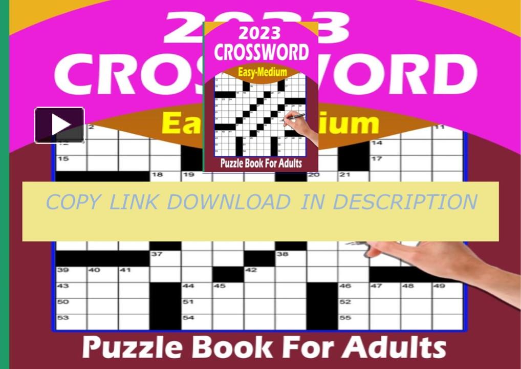 PPT – READ [⚡️PDF⚡️] 2023 Crossword Puzzle Book For Adults Easy-Medium ...