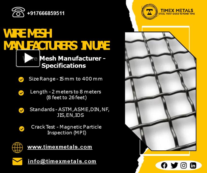 PPT – Wire Mesh in UAE|Wire Mesh in Saudi Arabia| Wire Mesh in Oman ...