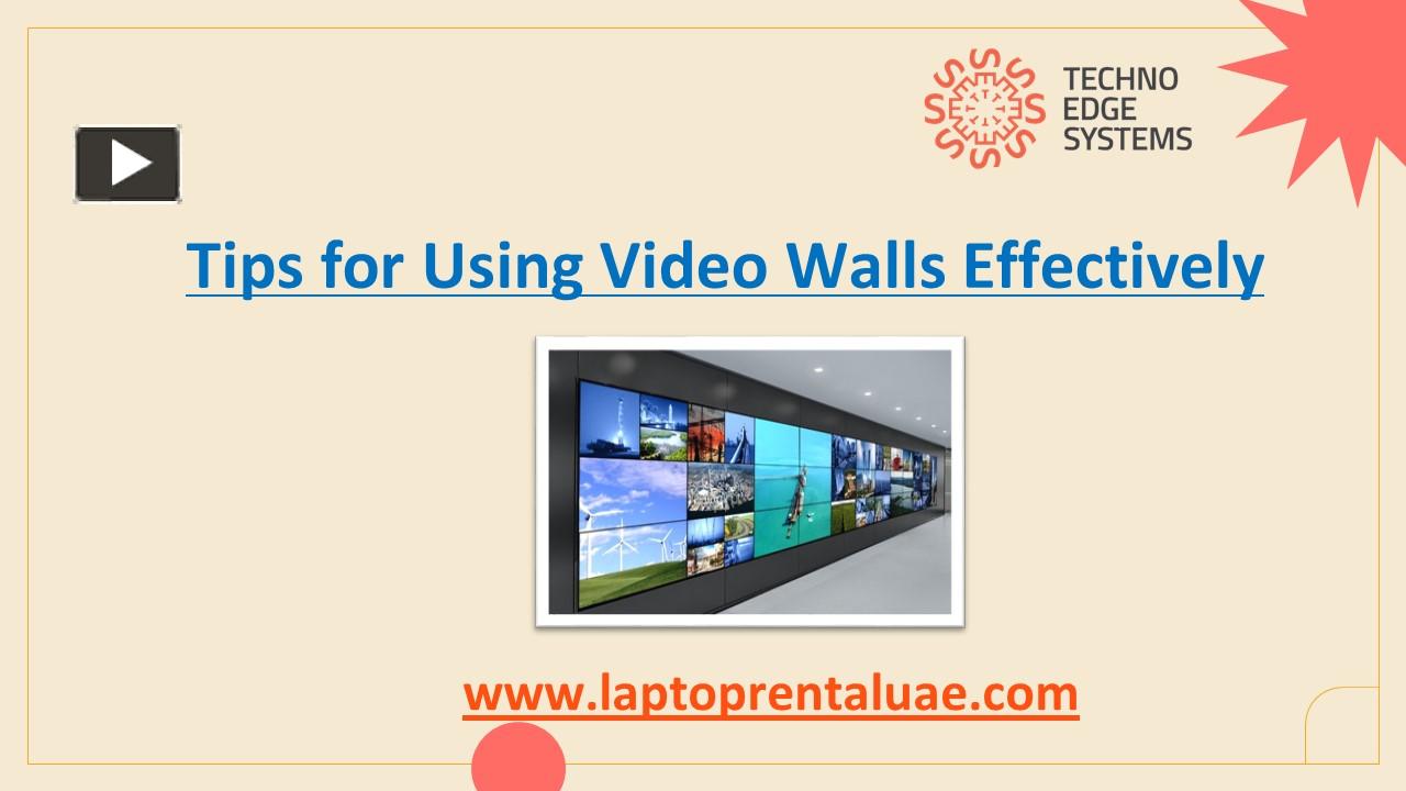 PPT – Tips for Using Video Walls Effectively PowerPoint presentation ...