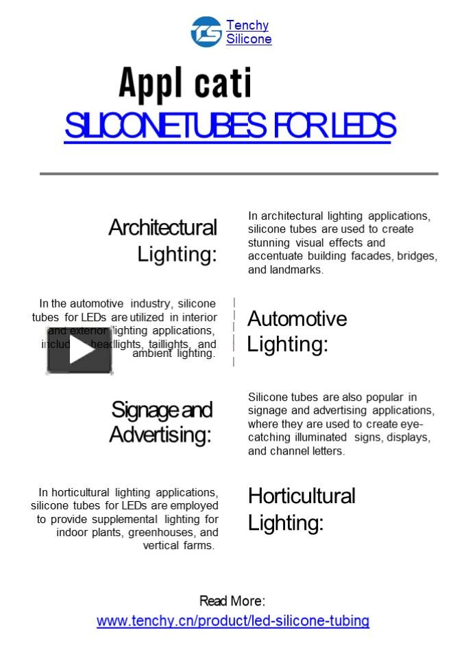 PPT – Applications of Silicone Tubes for LEDs [Infographic] PowerPoint ...