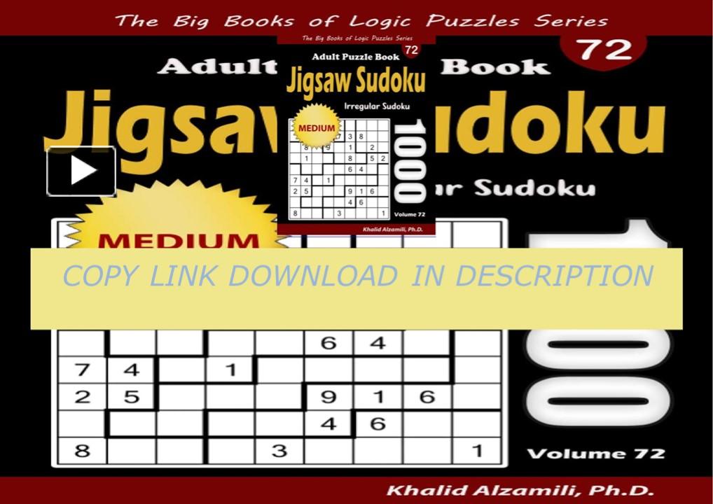 PPT – DOWNLOAD (PDF) Jigsaw Sudoku Adult Puzzle Book: 1000 Medium ...
