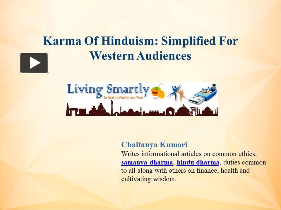 PPT – Karma Of Hinduism: Simplified For Western Audiences PowerPoint ...