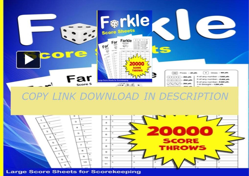(DOWNLOAD) Farkle score sheets: 1400 Farkle Score Games Large Print for ...