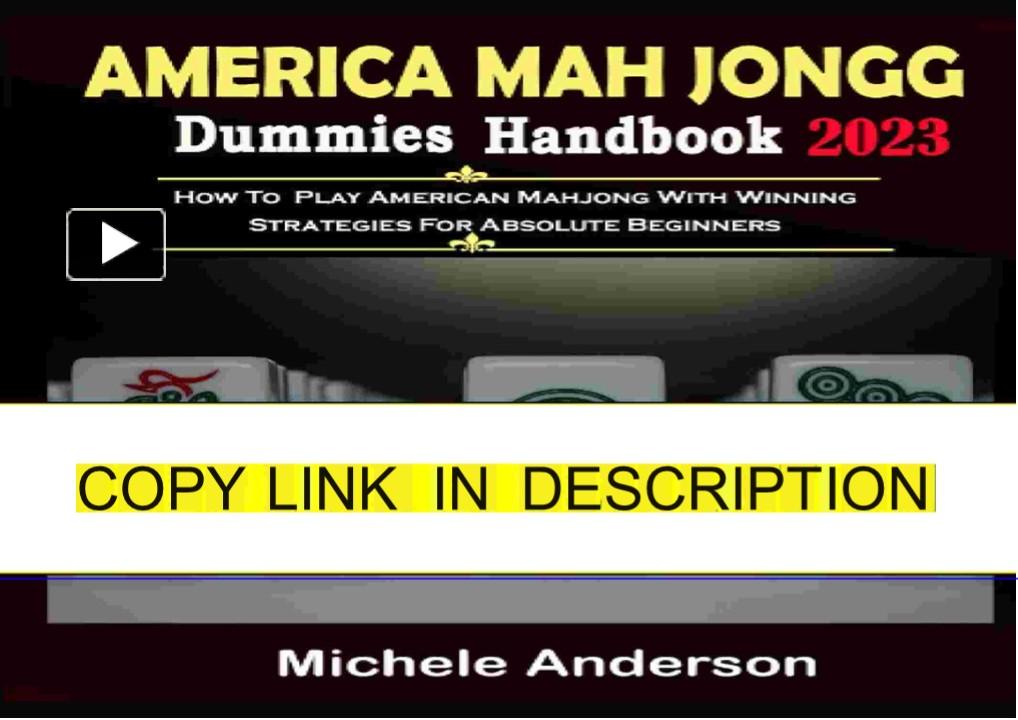 PPT – $PDF$/READ AMERICAN MAH JONGG DUMMIES HANDBOOK: How To Play ...